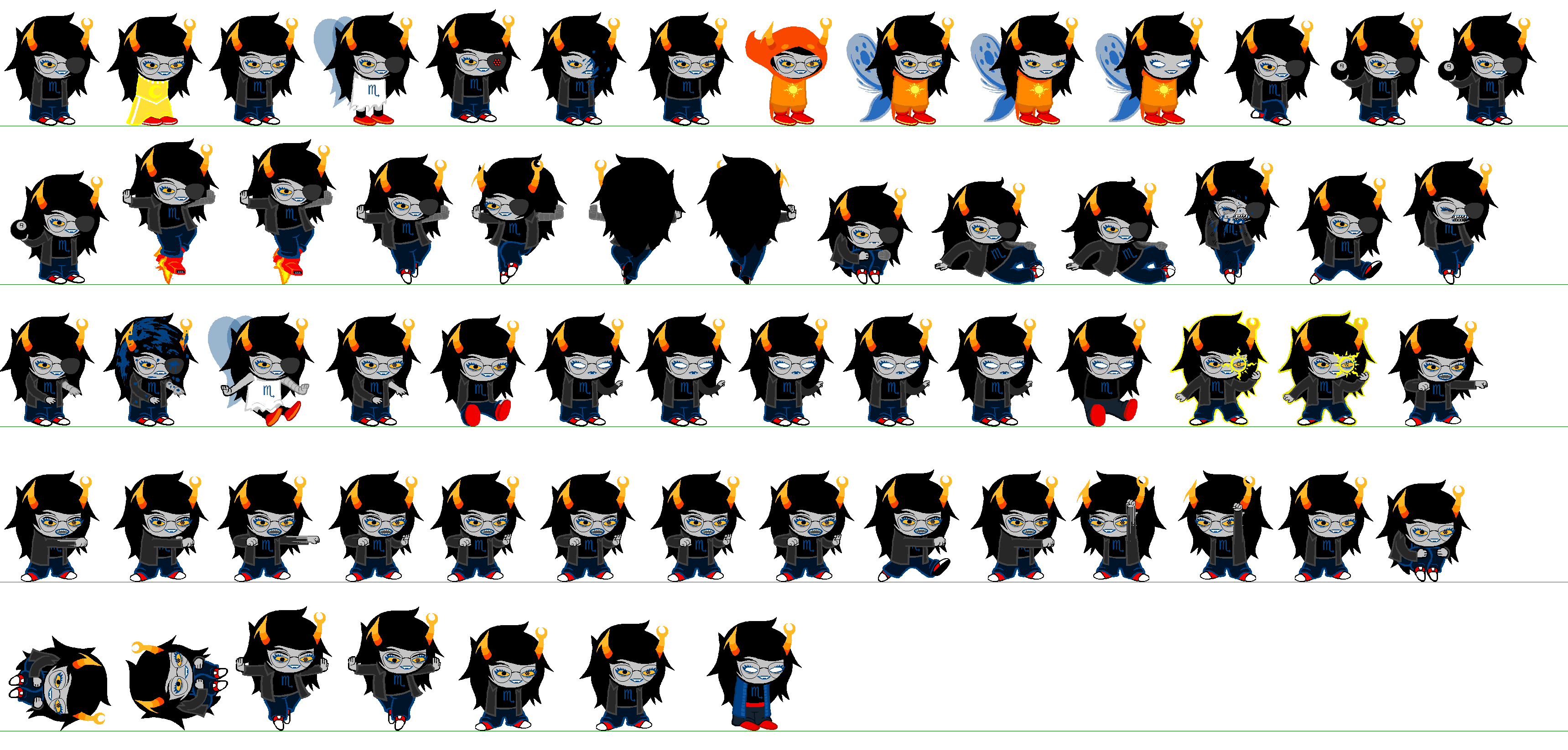 Homestuck Troll Sprites - HOMESTUCK.NET